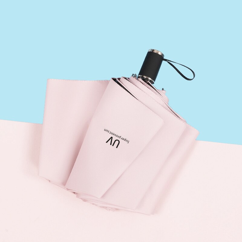 Paraply regn kvinner tre ganger fortykket svart li... – Vicedeal