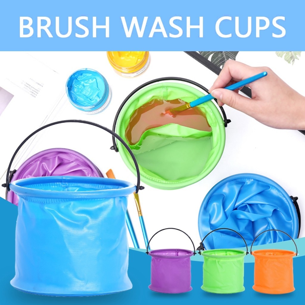 Verf Borstel Wasmachine Emmer Opvouwbare Emmer Mul... – Grandado