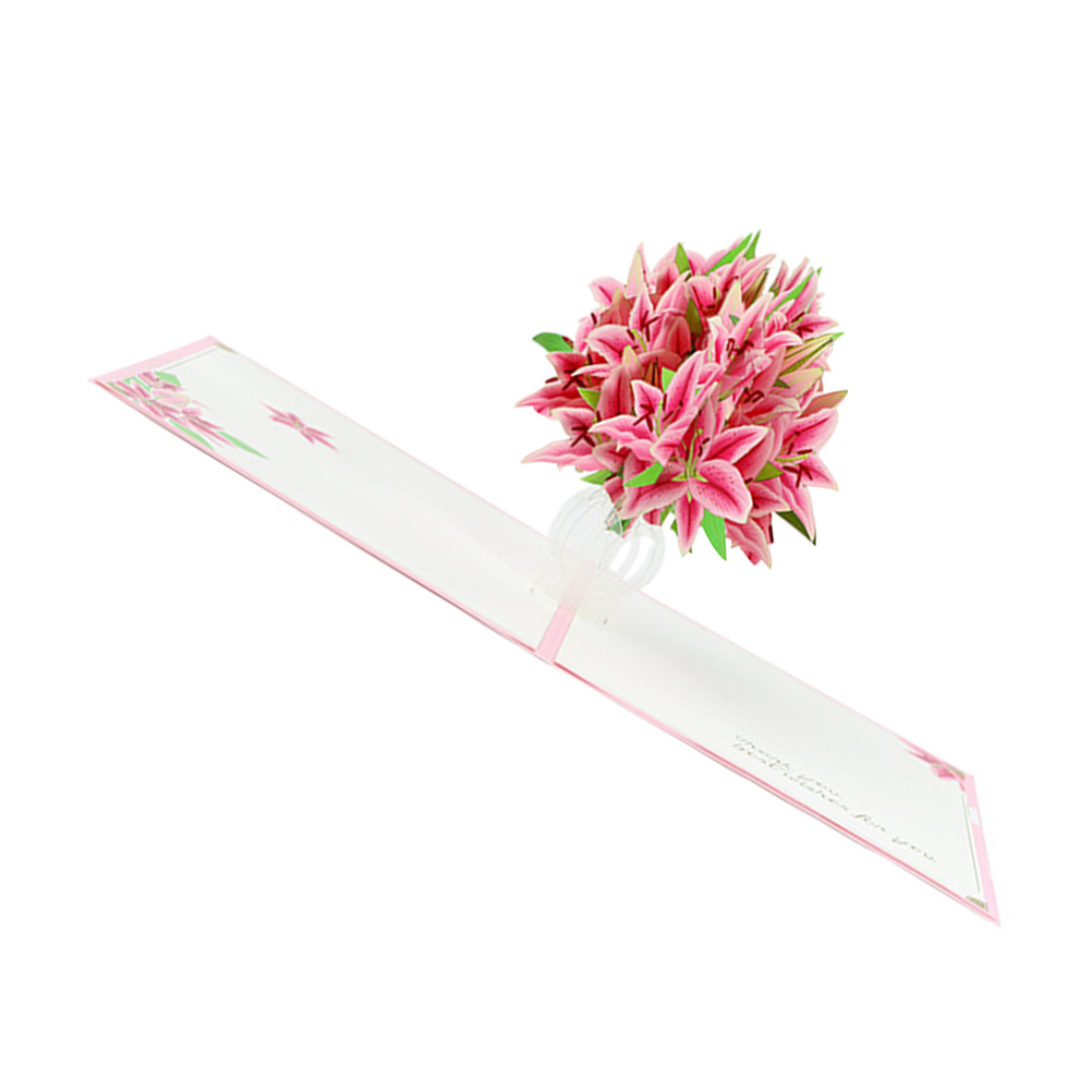 Delicate Mothers Day Cards 3D Thank You Cards Lily... – Vicedeal