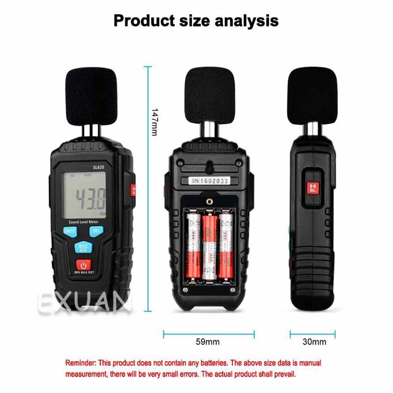 Decibel meter noise tester industrial digital soun... – Grandado
