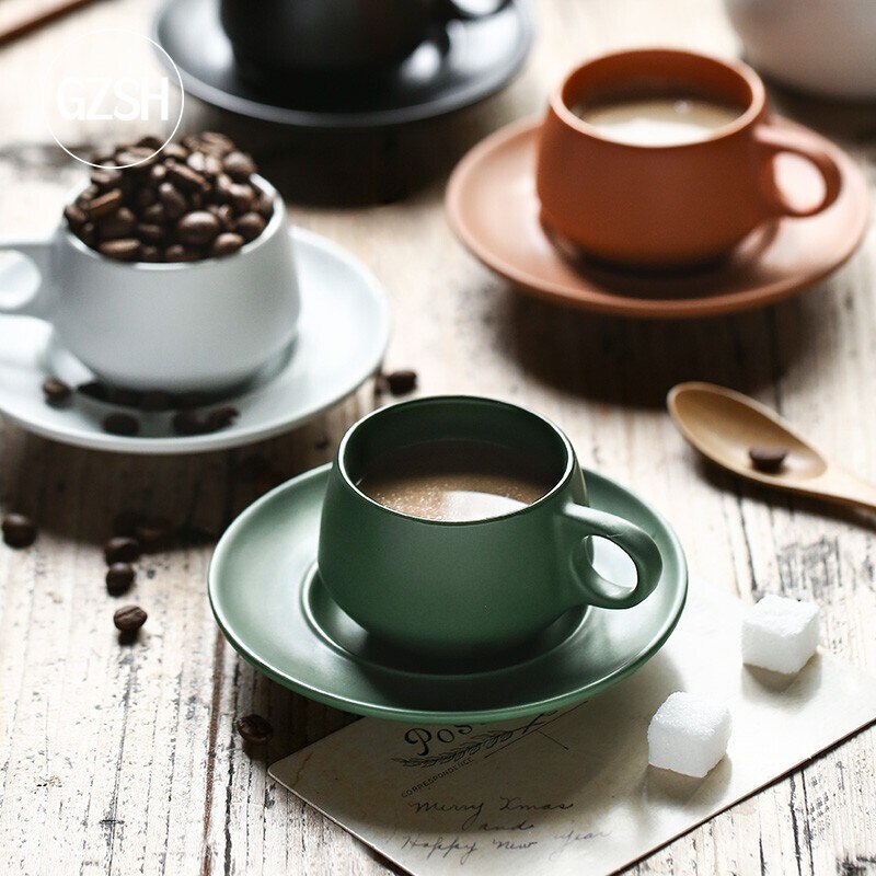 Ceramic Concentrate Coffee Cup Vintage Cup Europea... – Grandado