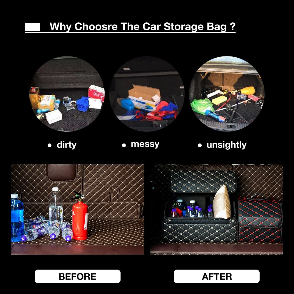 Funplus Multipurpose Collapsible Car Trunk Storage... – Grandado