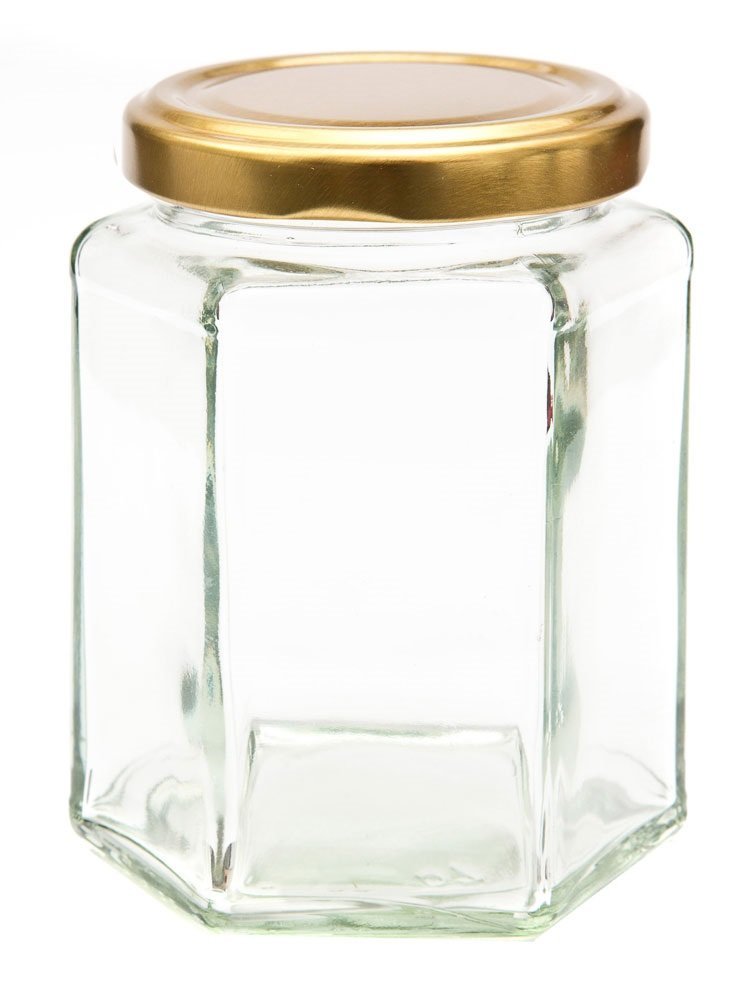 Bulk 12 Pack,180ML (6OZ) Glass Hexagon Jars With M... – Vicedeal