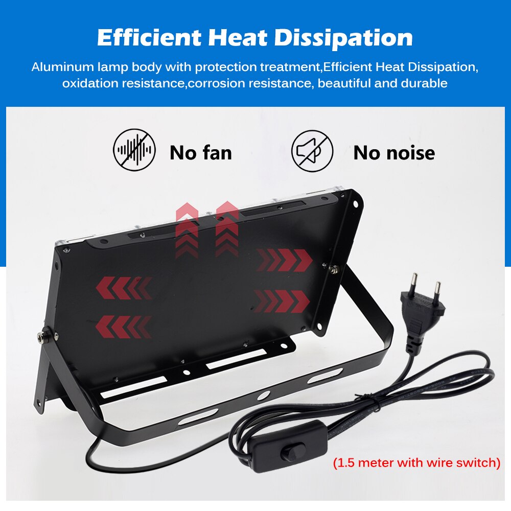 50w 100w rgb strålkastare ac220v med eu-kontakt v... – Vicedeal