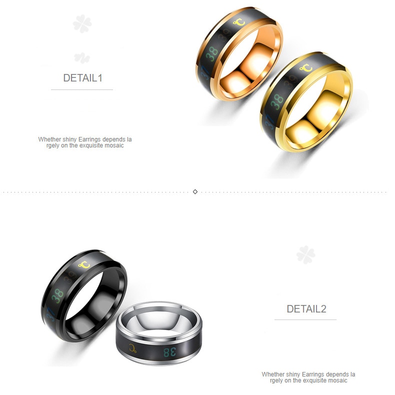 Multifunctional Waterproof Temperature Sense Rings... – Grandado