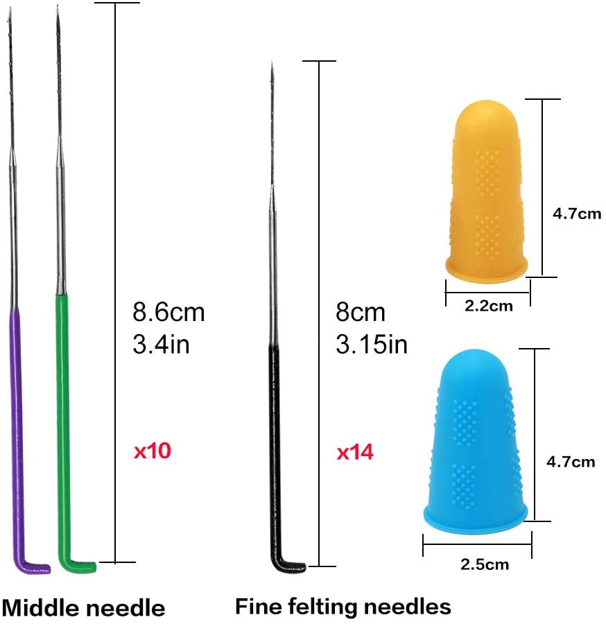 Lmdz 34 stuks viltnaalden, wolviltnaalden, gereeds... – Vicedeal