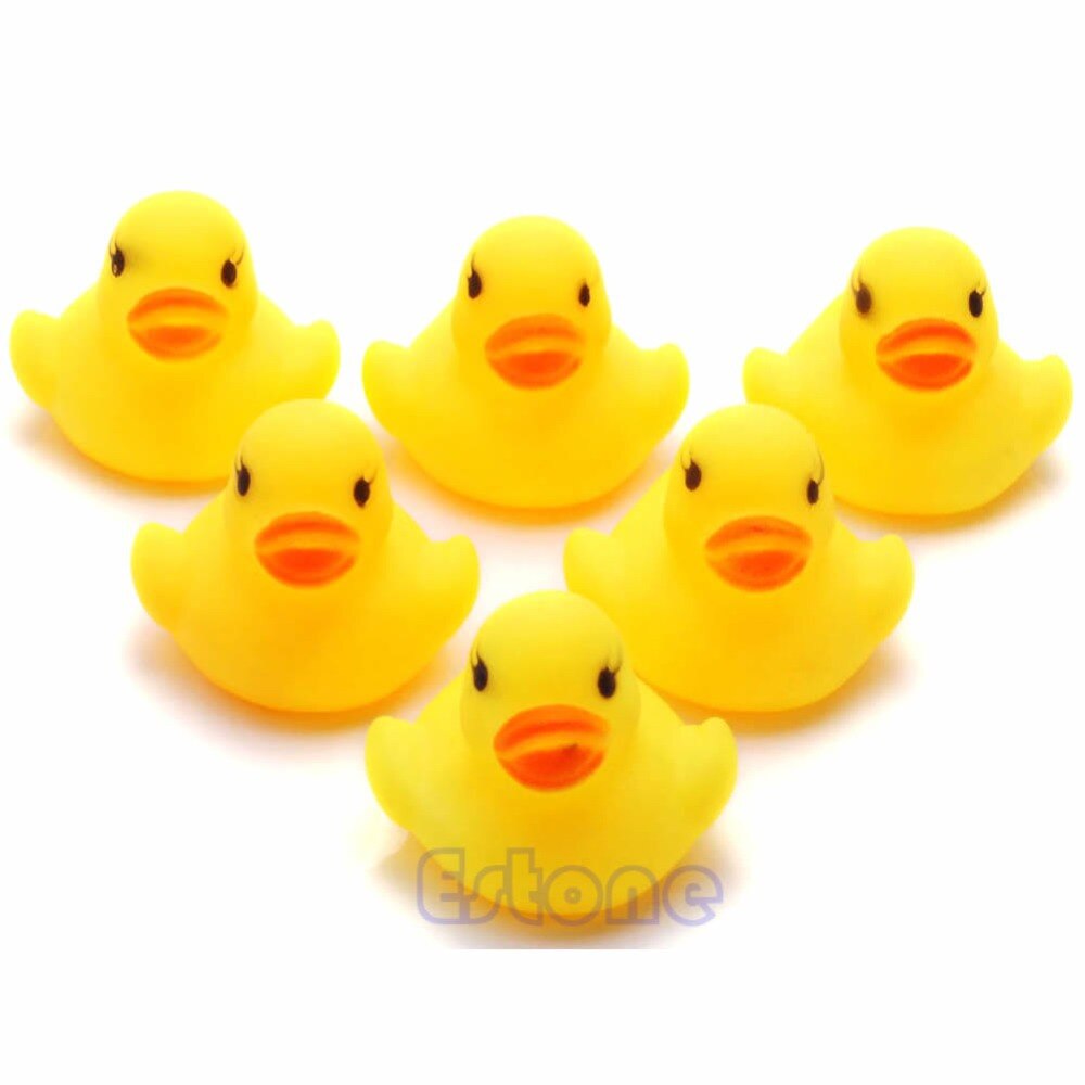 Lot 10Pcs Yellow Baby Children Bath Toys Cute Rubb... – Grandado