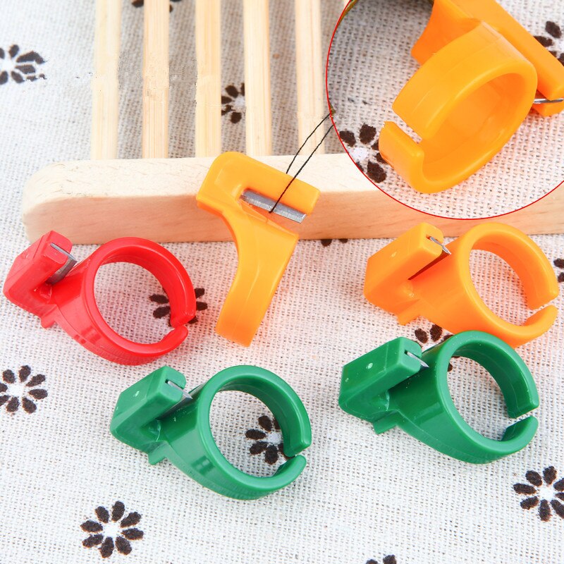 2 unids/set de plástico dedal para coser el dedo d... – Grandado