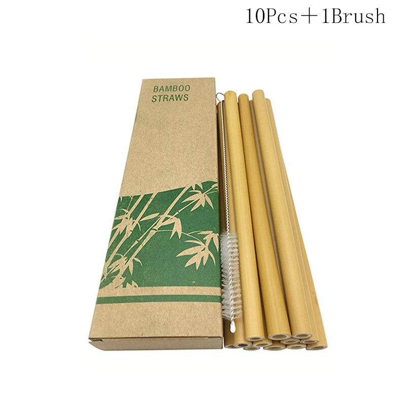 DEOUNY 10Pcs Natural Bamboo Cocktail Tubes Handmad... – Vicedeal