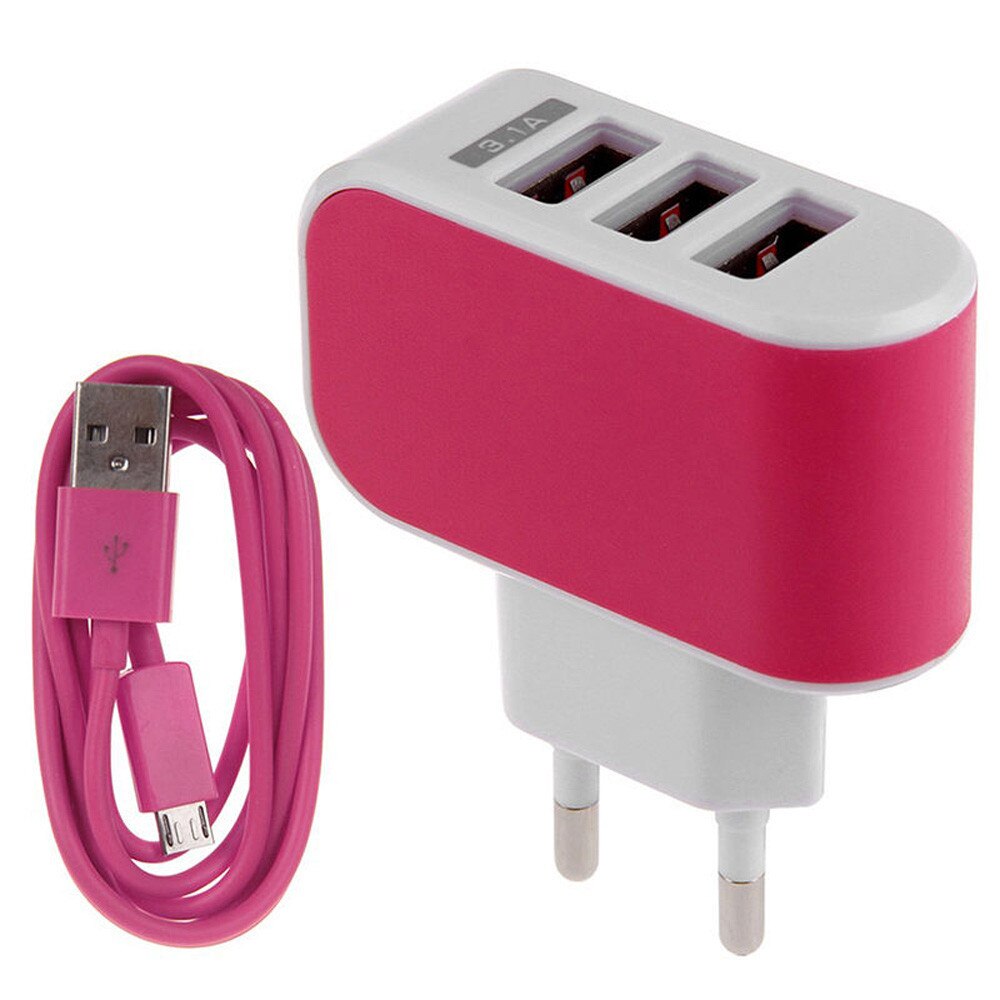EPULA 3.1A Triple USB Port Wall Home Travel AC Cha... – Grandado