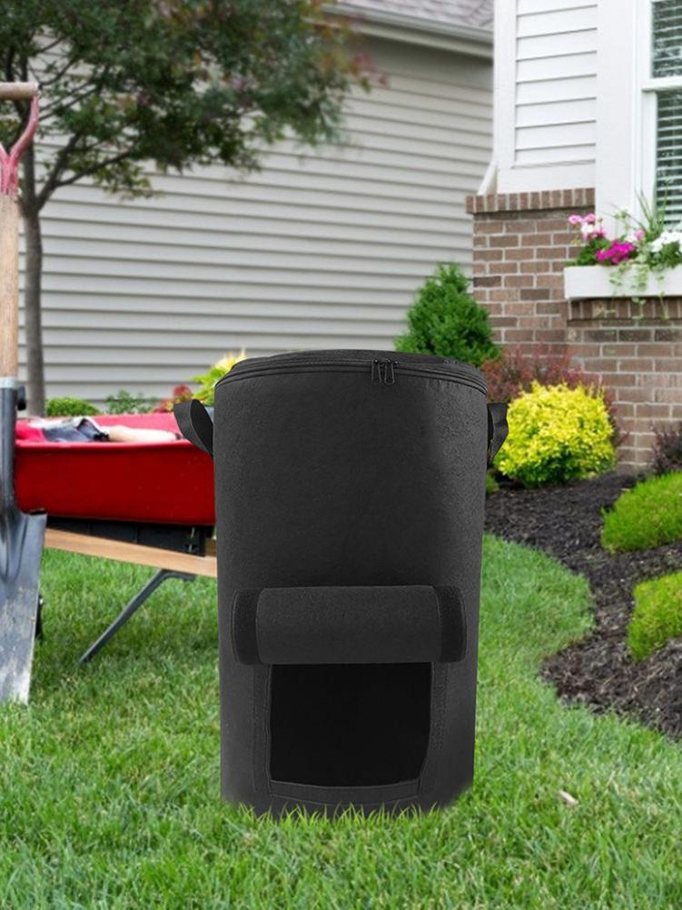 33 Gallons Durable Garden Yard Compost Bag With Li... – Grandado