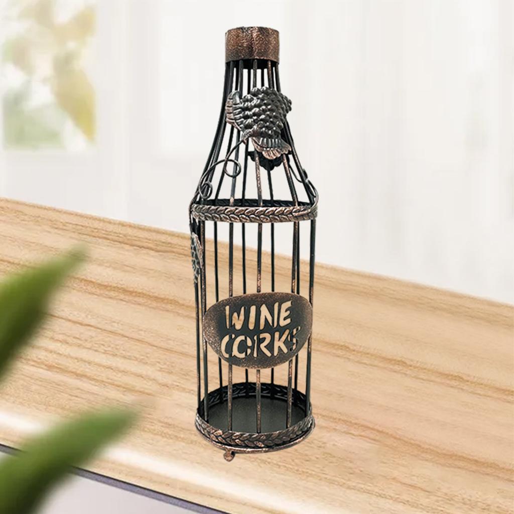 Fashionable Red Wine Bottle Cork Storage Basket Ta... – Grandado
