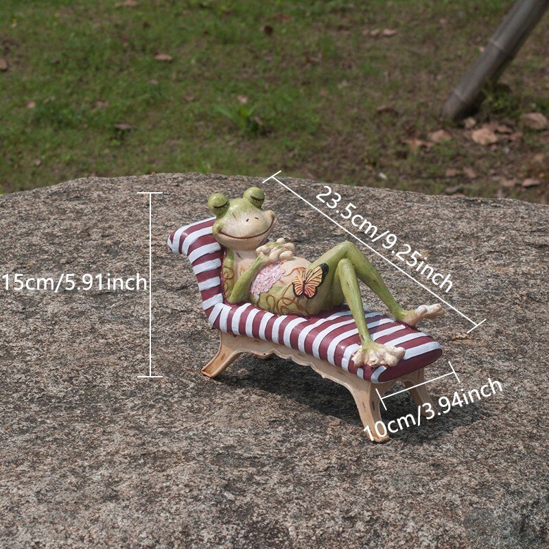 Groda dekoration harts groda trädgård skulptur dju... – Grandado