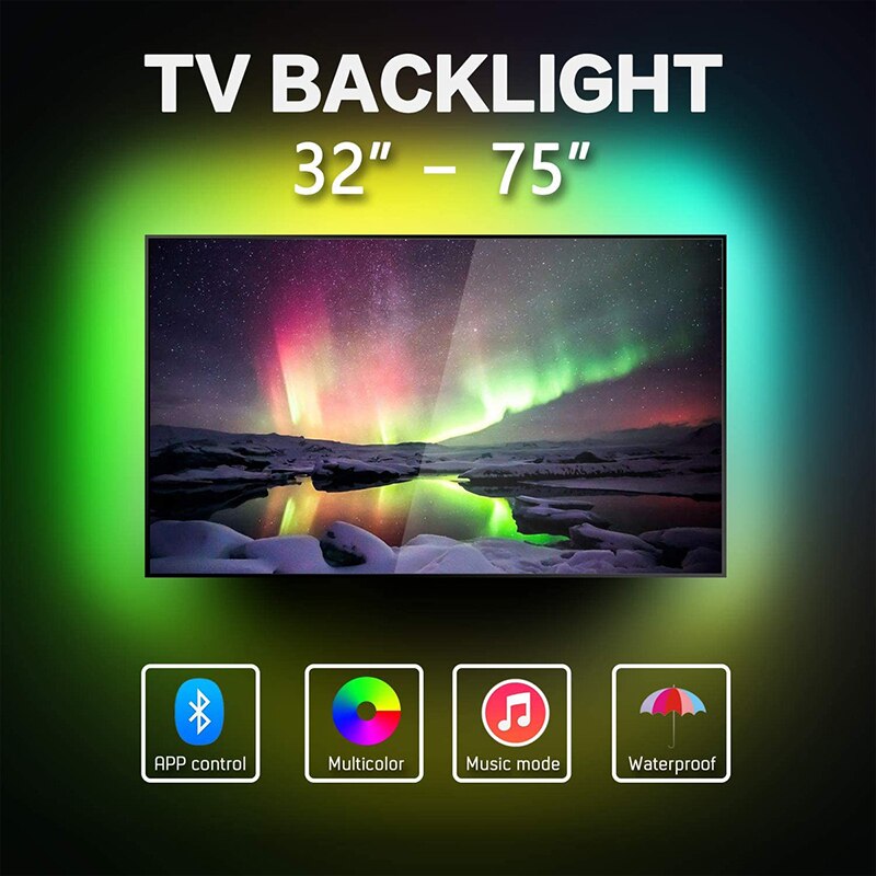 Bluetooth Light Strip Set TV Background Light 5V L... – Grandado