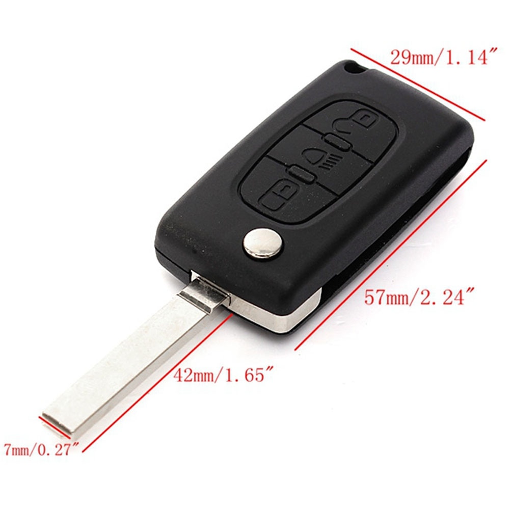For Citroen C4 Grand Picasso 3 Button Remote Flip ... – Grandado