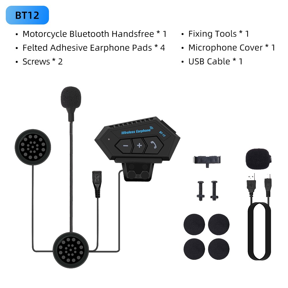 Deelife Helmet Handsfree Bluetooth Headset Wireles... – Vicedeal