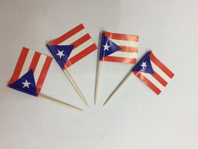 50Pcs Puerto Rico Toothpick Flag Paper Food Picks ... – Grandado
