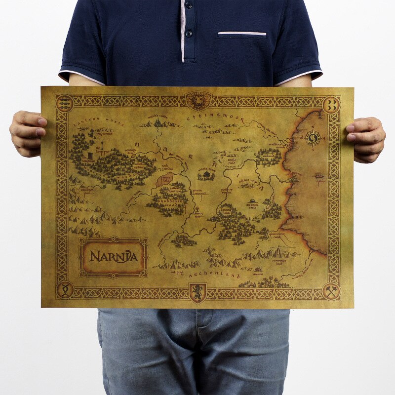 Treasure Map Kraft Paper Poster Bar Decor Cafe Pos... – Vicedeal
