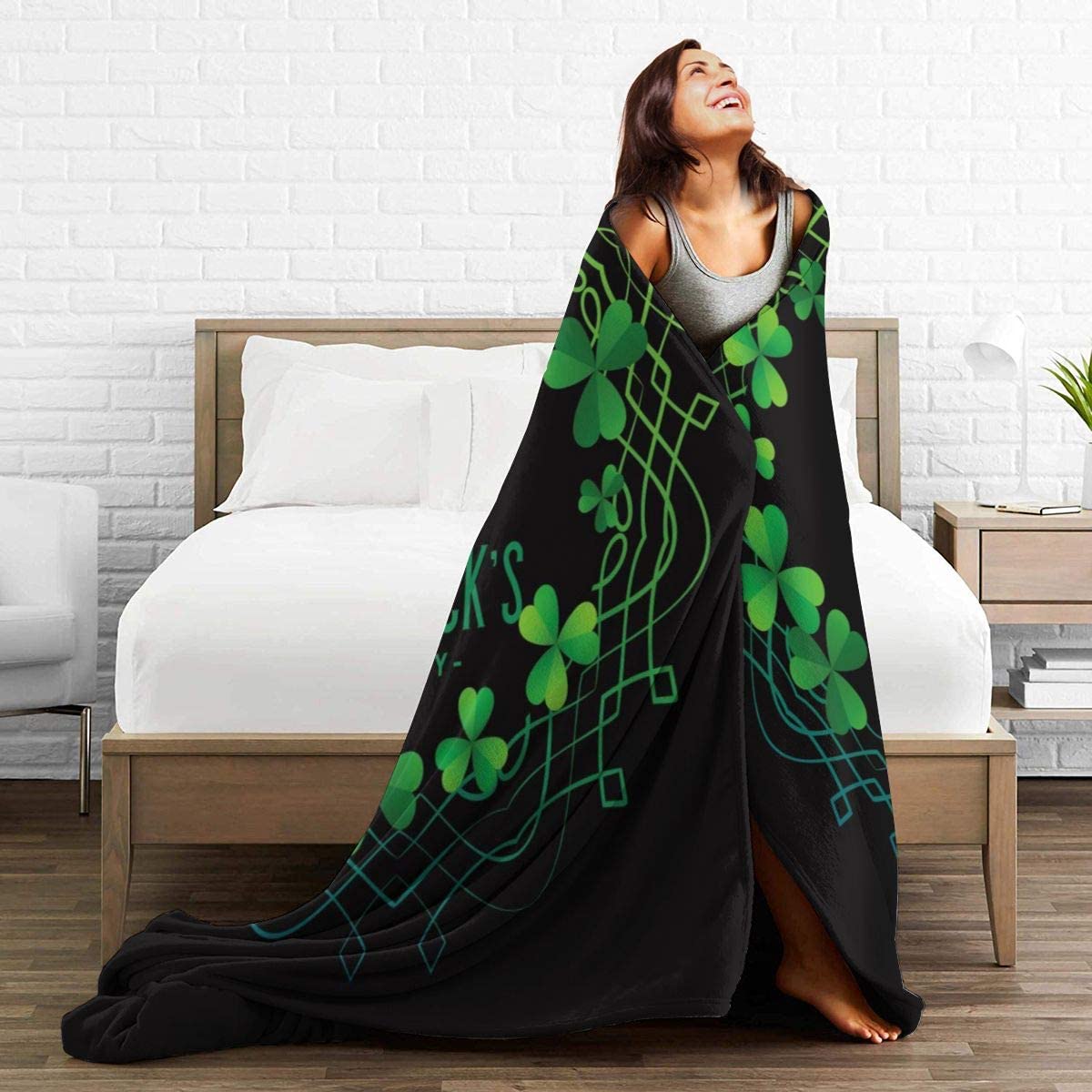 Stylish Saint Patrick Throw Blanket Suitable Ultra... – Grandado