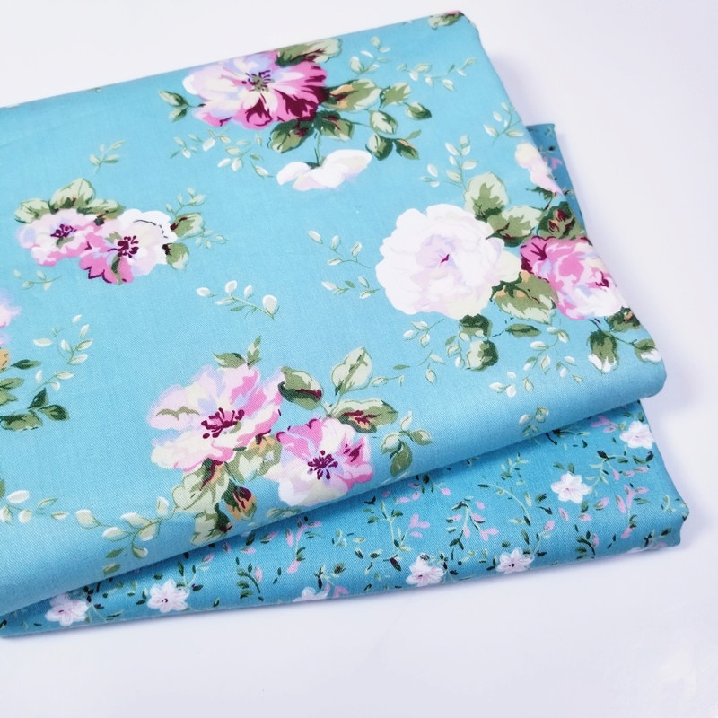 Buulqo 100% cotton twill sewing cloth flower fabri... – Grandado