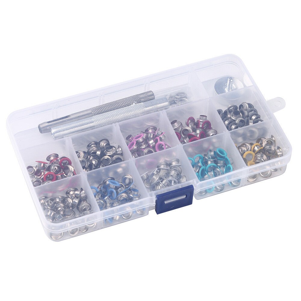 400 Set 6mm Grommets Kit Metal Eyelets Snap Fasten... – Grandado