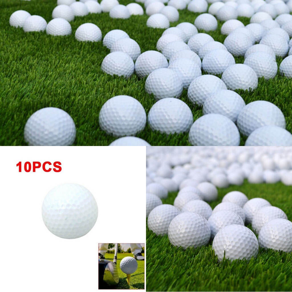 10pcs Golf Balls Outdoor Sports White PU Foam Golf... – Grandado