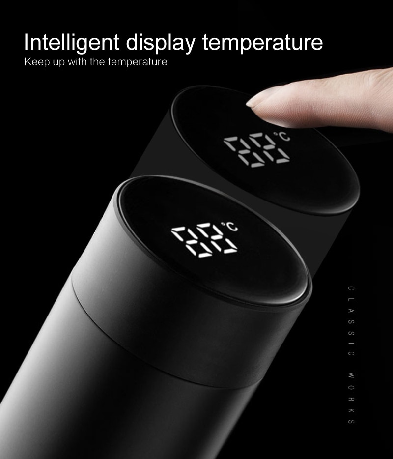 LED Temperature Display Water Bottle Touch Screen ... – Grandado