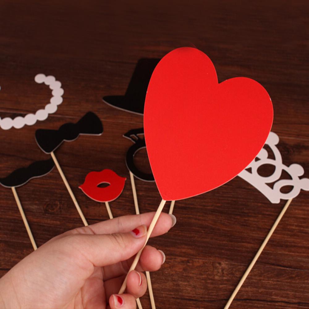 44 piezas colorido divertido labio bigote Photo st... – Grandado