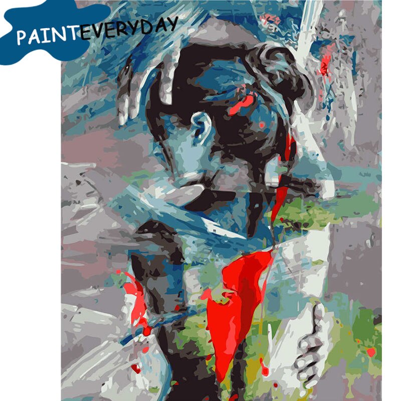 PaintEveryday Oil Numbers Paintings DIY Abstract H... – Grandado