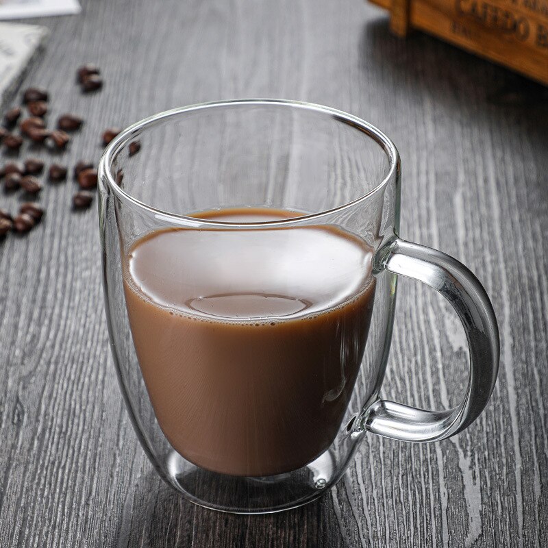 180-480ML Heat-Resistant Double Wall Glass Cup Mil... – Grandado