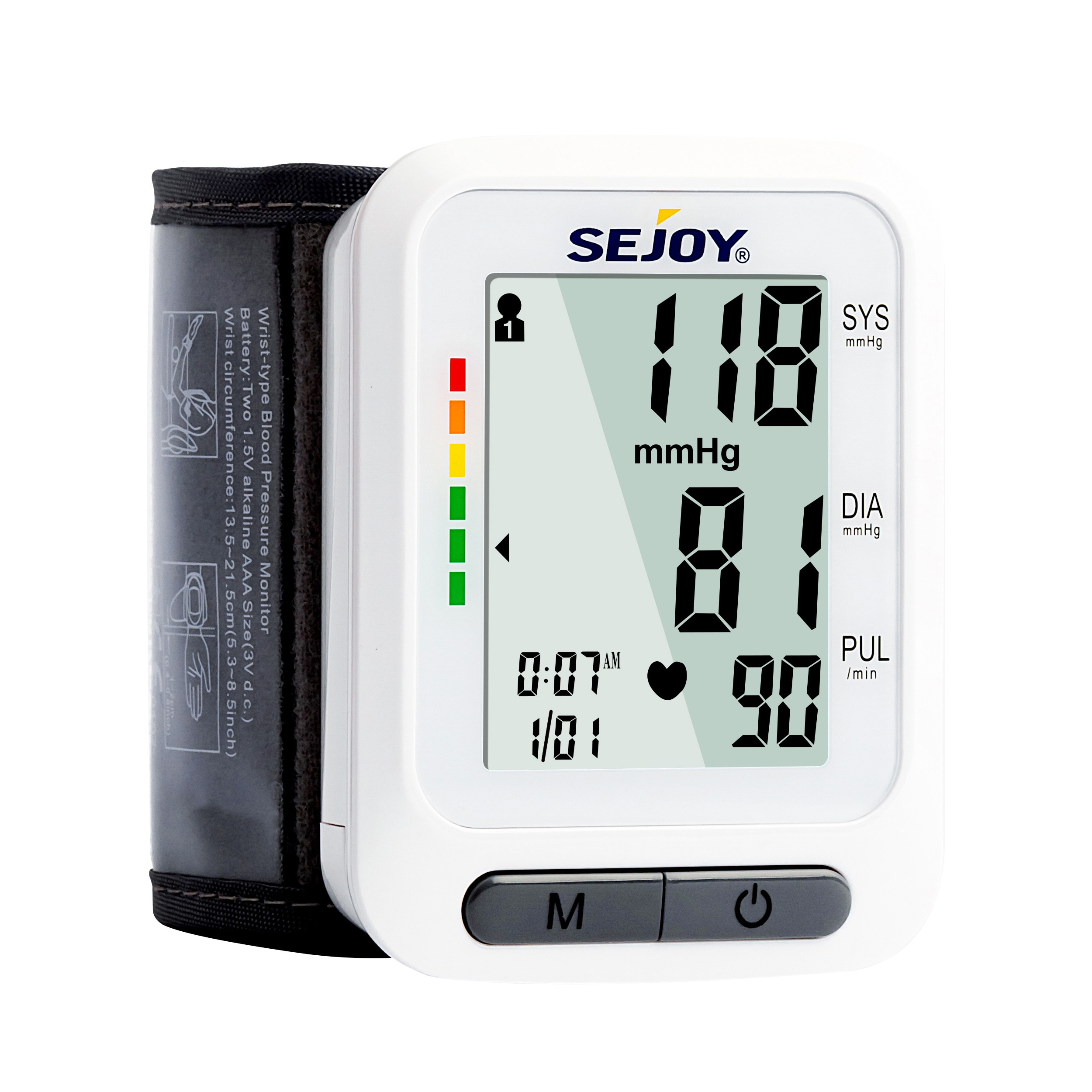 Wrist Blood Pressure Monitor LCD Digital Automatic... – Vicedeal