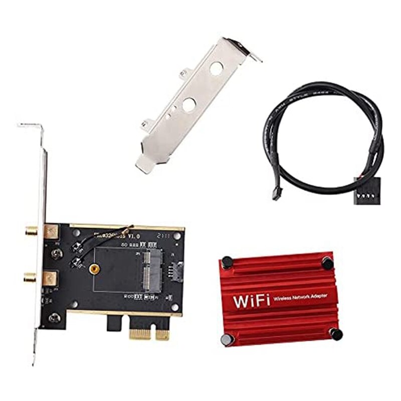 Wireless M.2 NGFF Wifi BT Card To Desktop PC PCI-E... – Grandado