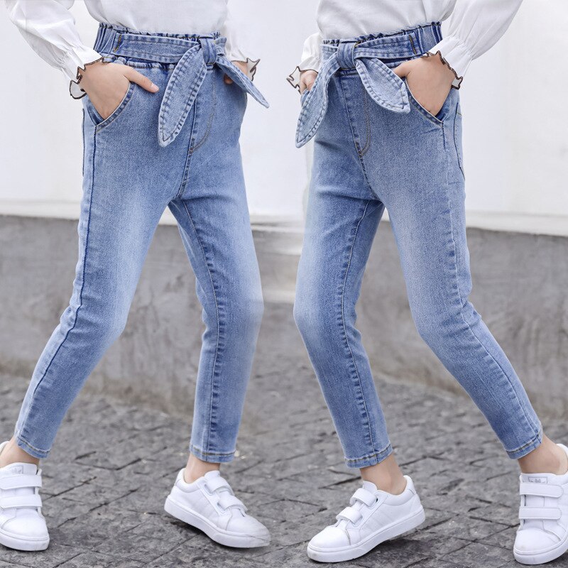 Girls Jeans School Skinny Pencil Pants Teenage Gir... – Vicedeal