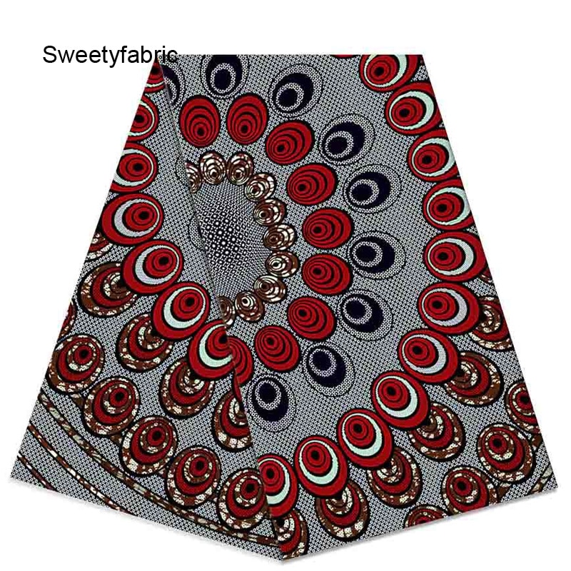 African Fabric 100% Cotton Oval Print Ankara Wax T... – Grandado
