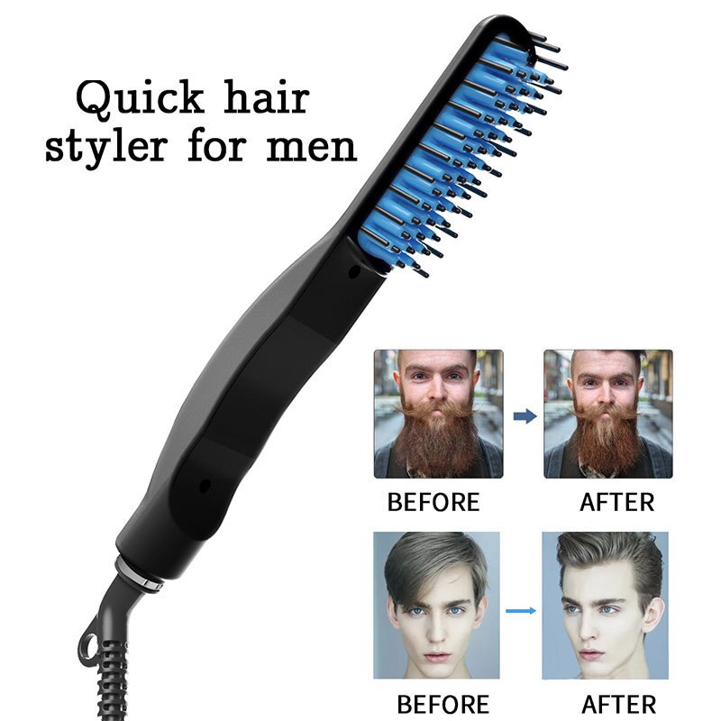 Hair Straightener Comb Beard Hair Straightener Bru... – Vicedeal
