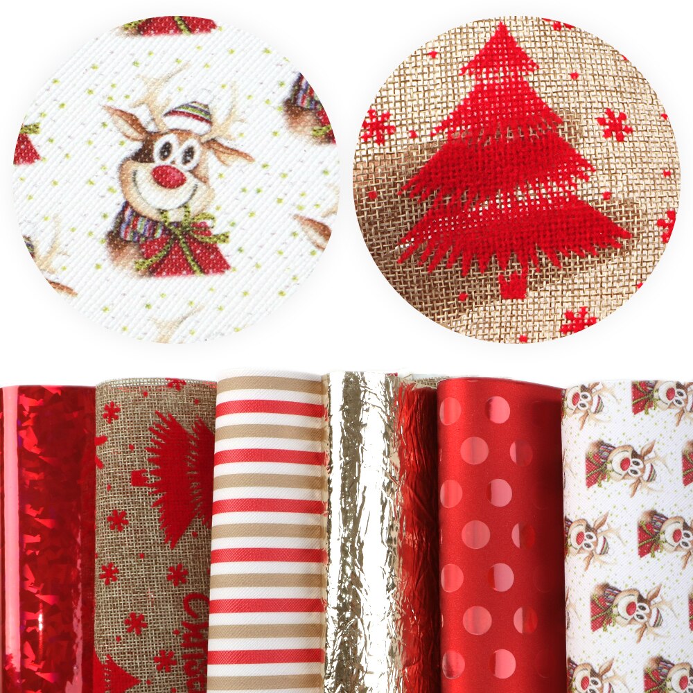 6Pcs 20*34cm Christmas Theme Faux Leather Assorted... – Vicedeal