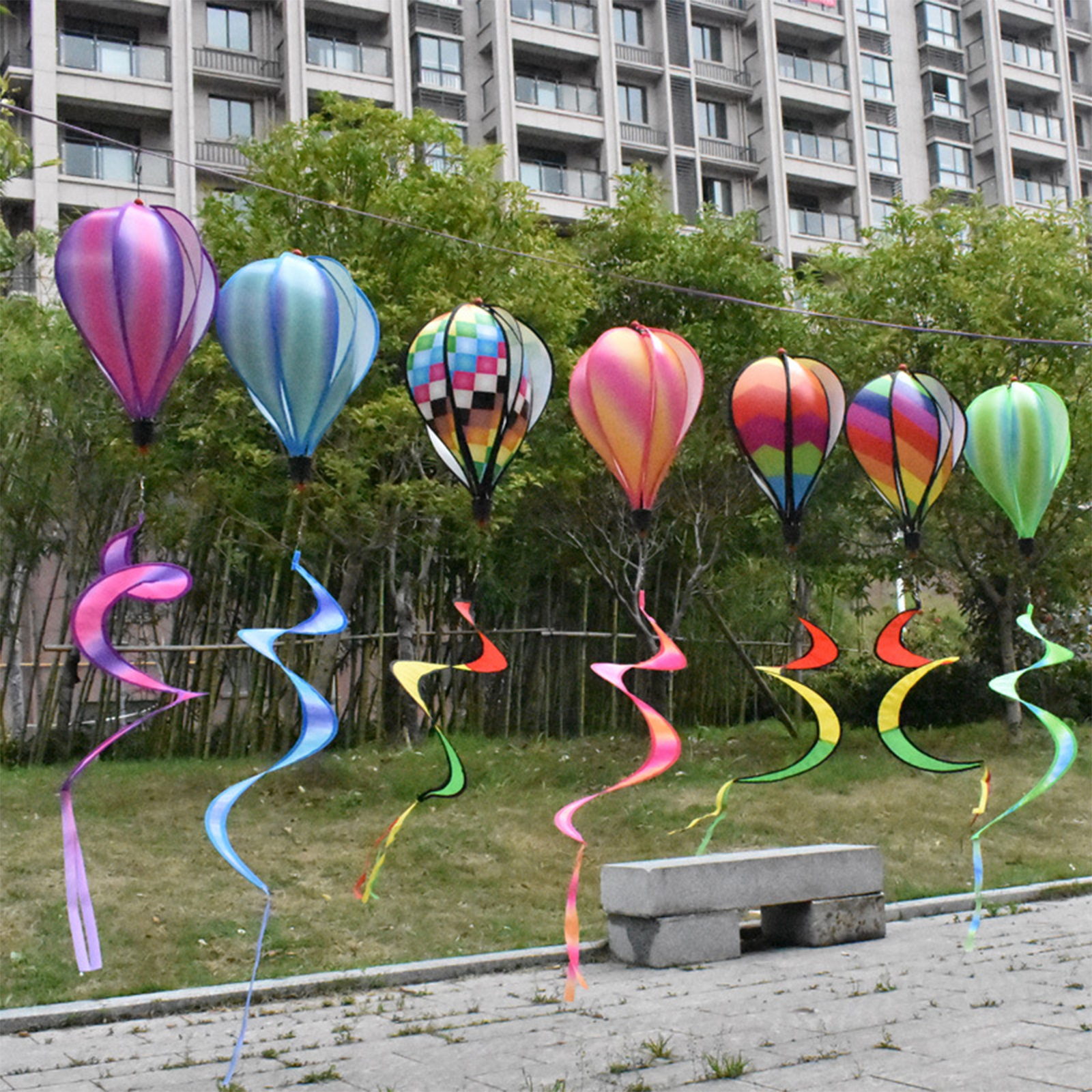 Air Balloon Rotating Wind Strip Windmill Wind Chim... – Vicedeal