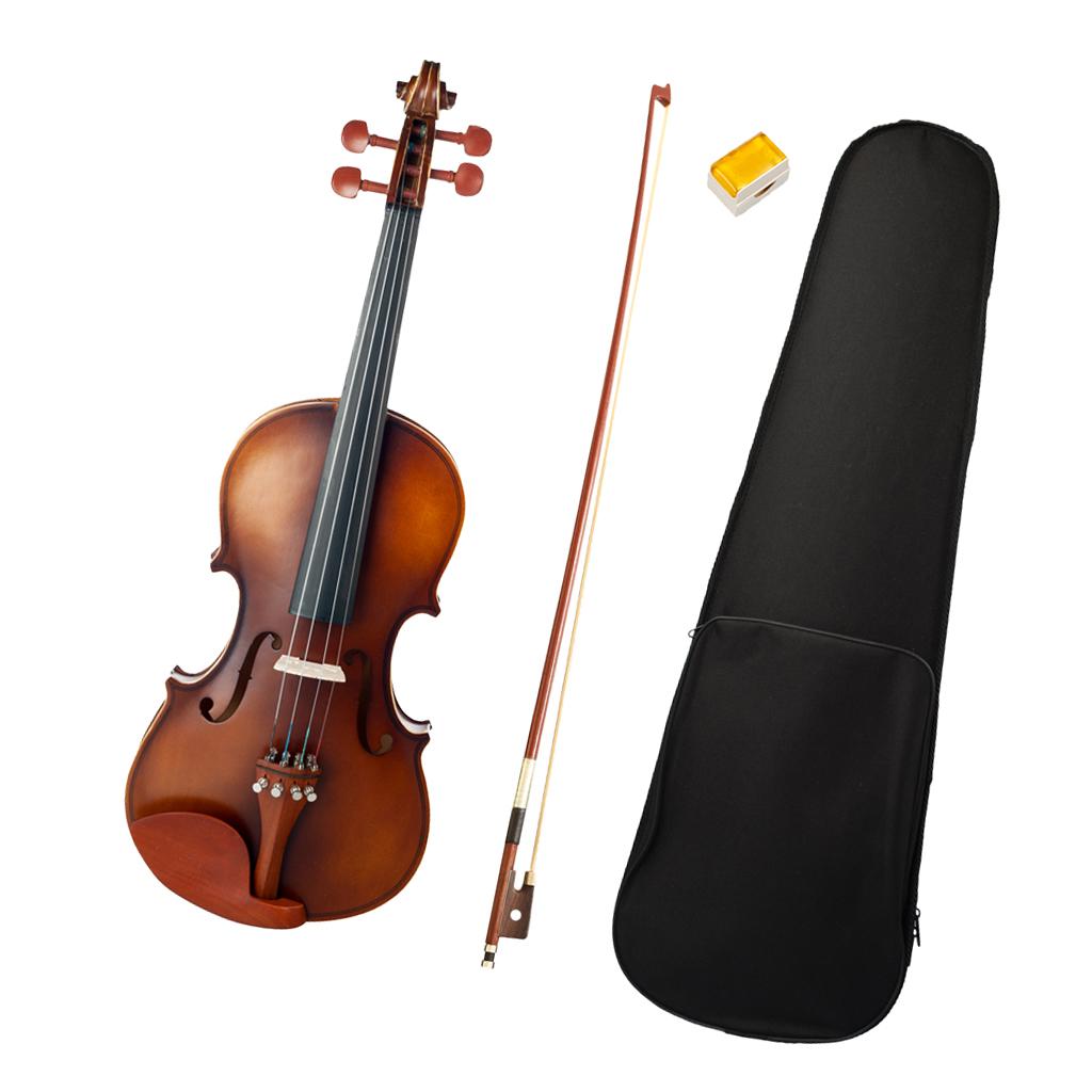 Acoustic Violin 4/4 Full Size Fiddle with Bow Hard... – Vicedeal
