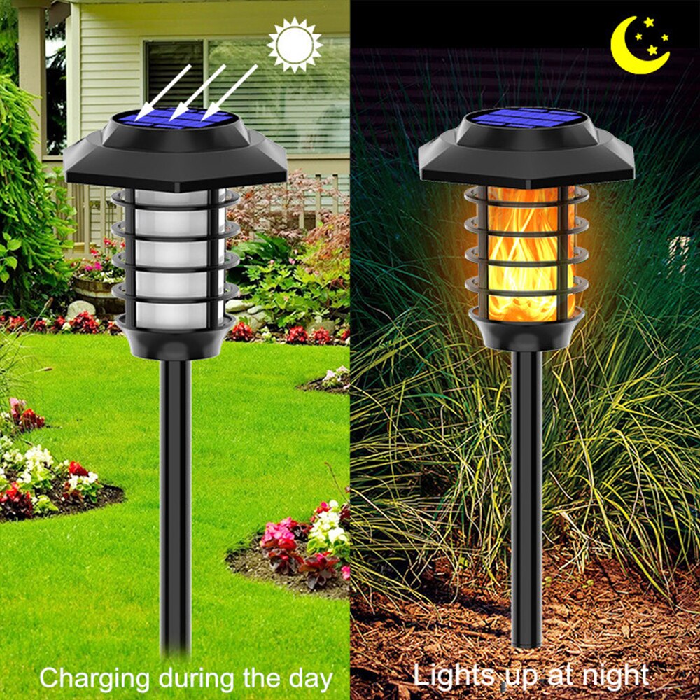 Led Solar Flame Lamp Veiligheid IP66 600Mah Yard G... – Grandado