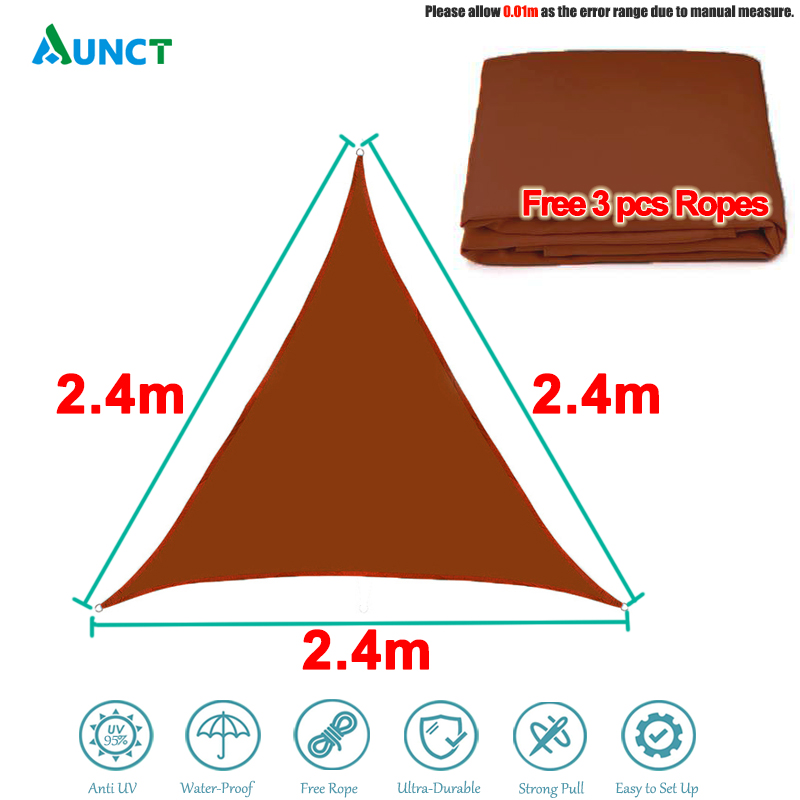 Brown Waterproof Sun Shade Sail All size Square Re... – Vicedeal