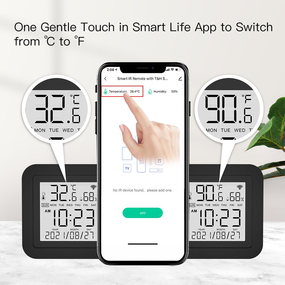 WiFi Tuya Smart IR Remote Control Temperature and ... – Vicedeal