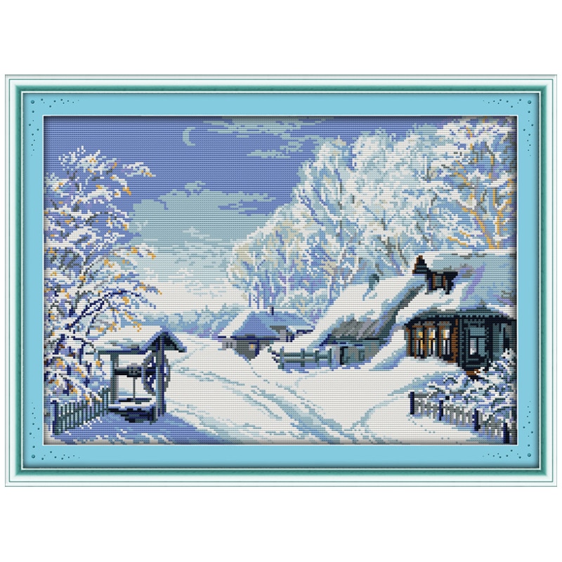 The Middle of Winter Counted Cross Stitch 11 14CT ... – Grandado