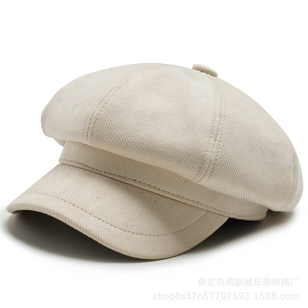 SHOWERSMILE Beige Women Hat Cotton Vintage Octagon... – Vicedeal