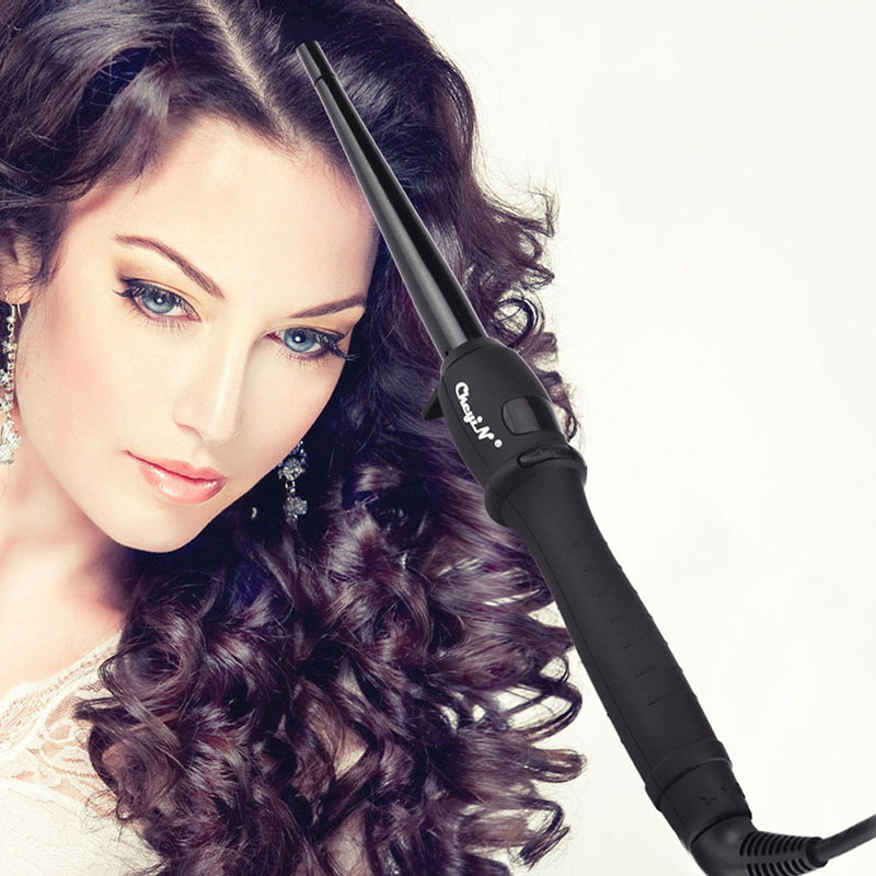 CkeyiN Hair Curler Ceramic Tool 9-19mm Single Tube... – Vicedeal