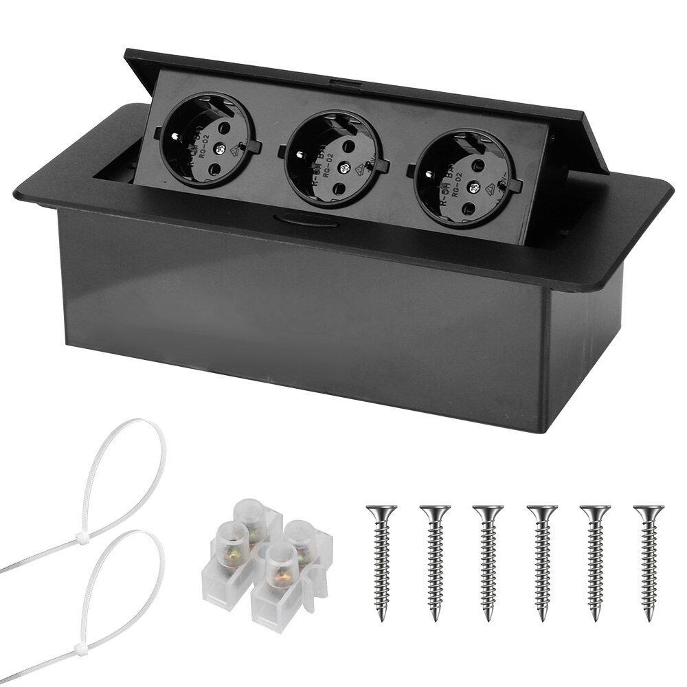 Desktop Socket Table Outlet 2 3 Eu Socket With Usb Grandado