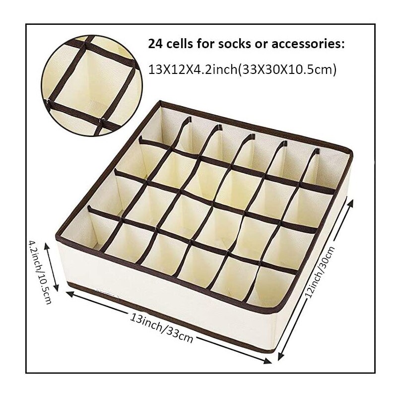 Underwear Storage Organizer Box for Socks Scarf Br... – Grandado