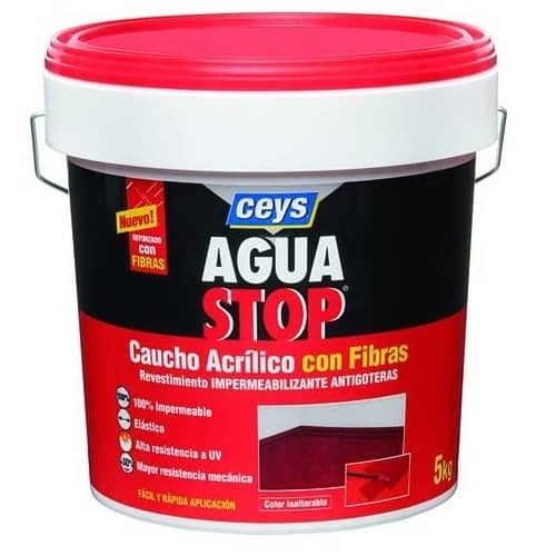 Impermeabilizante aguastop caucho acrilico con fib... – Grandado