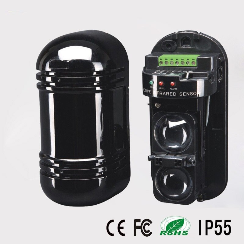 Perimeter 60m Actieve detector afstand 2 beam infr... – Vicedeal