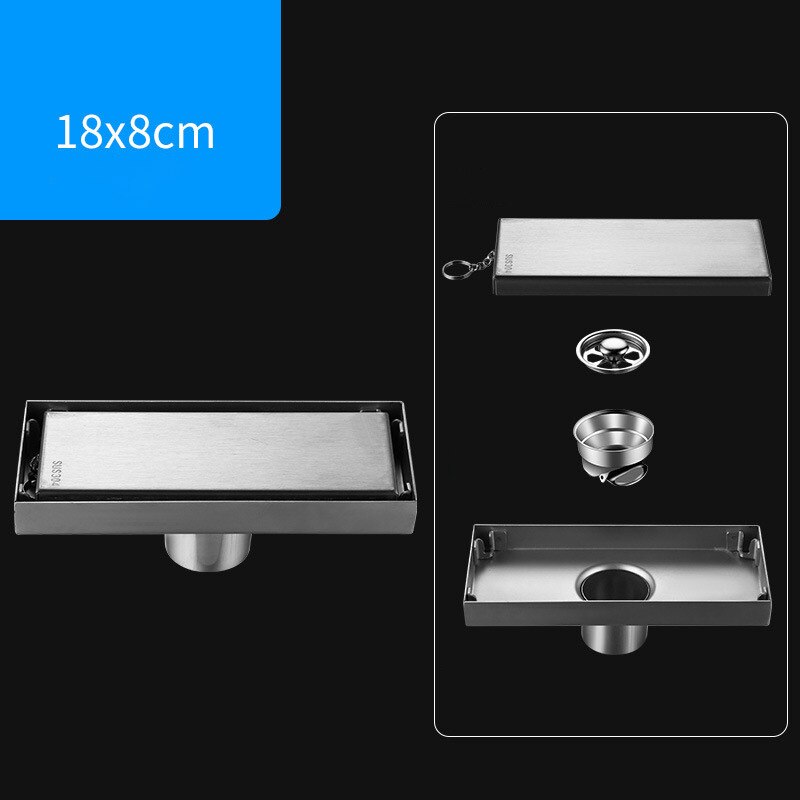 Rvs Onzichtbare Badkamer Afvoerputje Douche Afvoer... – Vicedeal