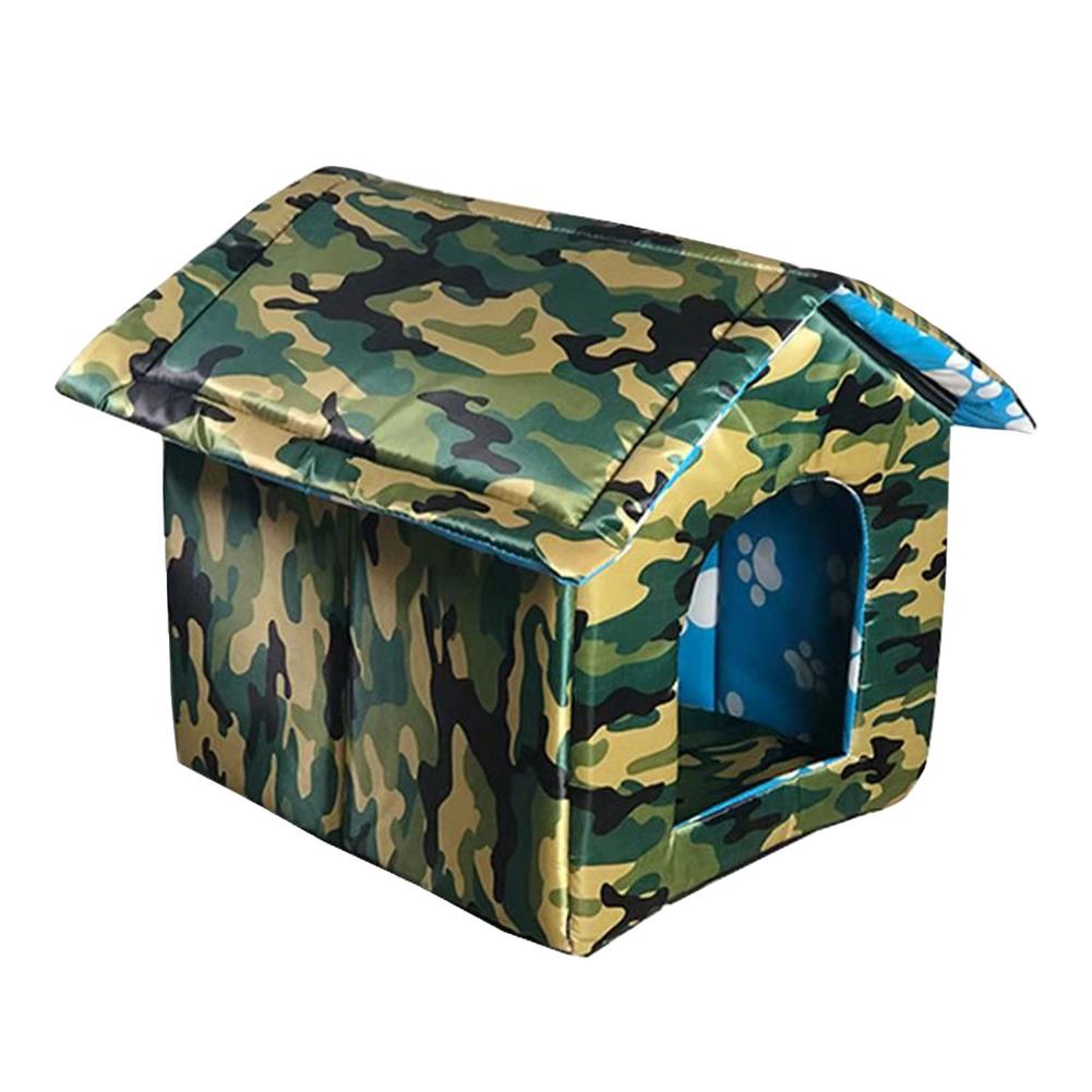 Pet Dog House Outdoor Foldable Dog Cat House Winte... – Grandado